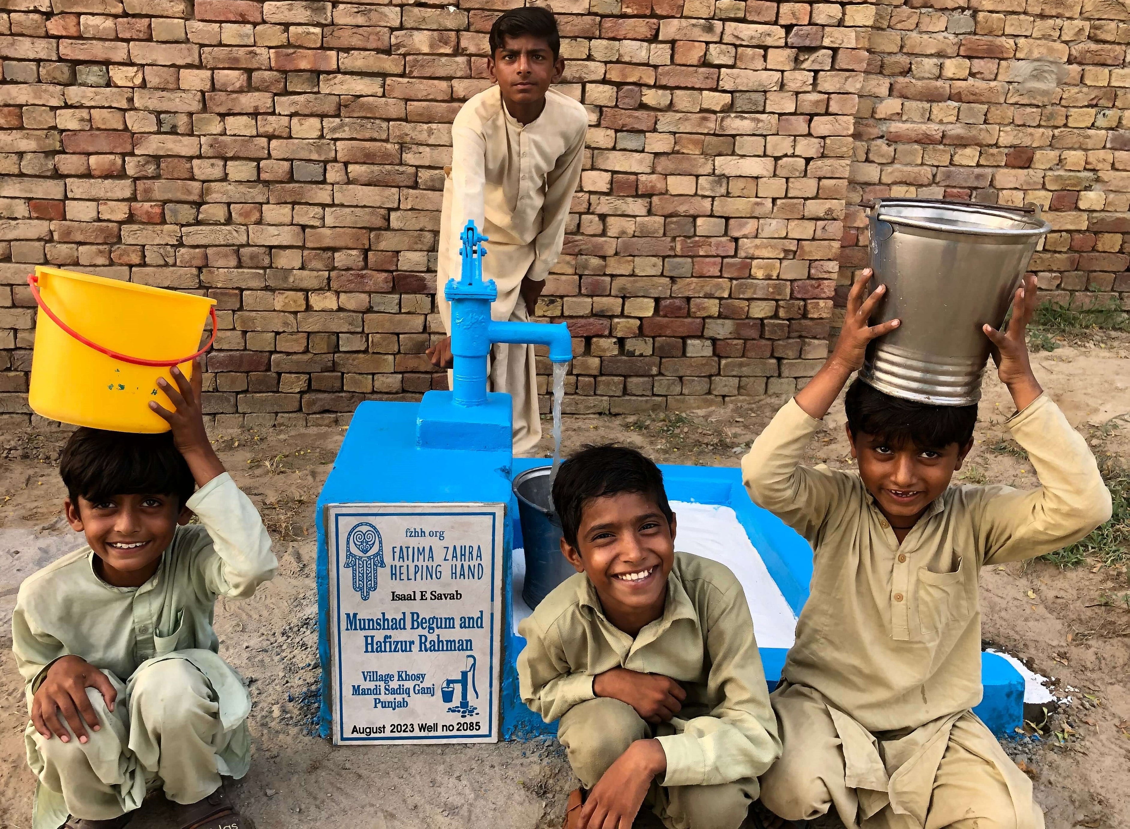 Punjab, Pakistan – Munshad Begum and Hafizur Rahman – FZHH Water Well ...